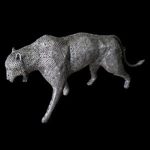 Stunning Leopard Sculpture / Axle Nuts/steel Animal Figurine, Wildlife ...