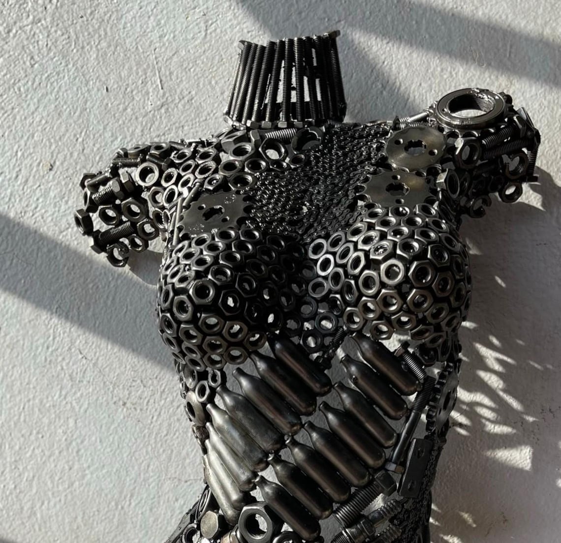 Metal Torso | Woman Metal Art | Welded Scrap Parts | Anniversary Gift ...