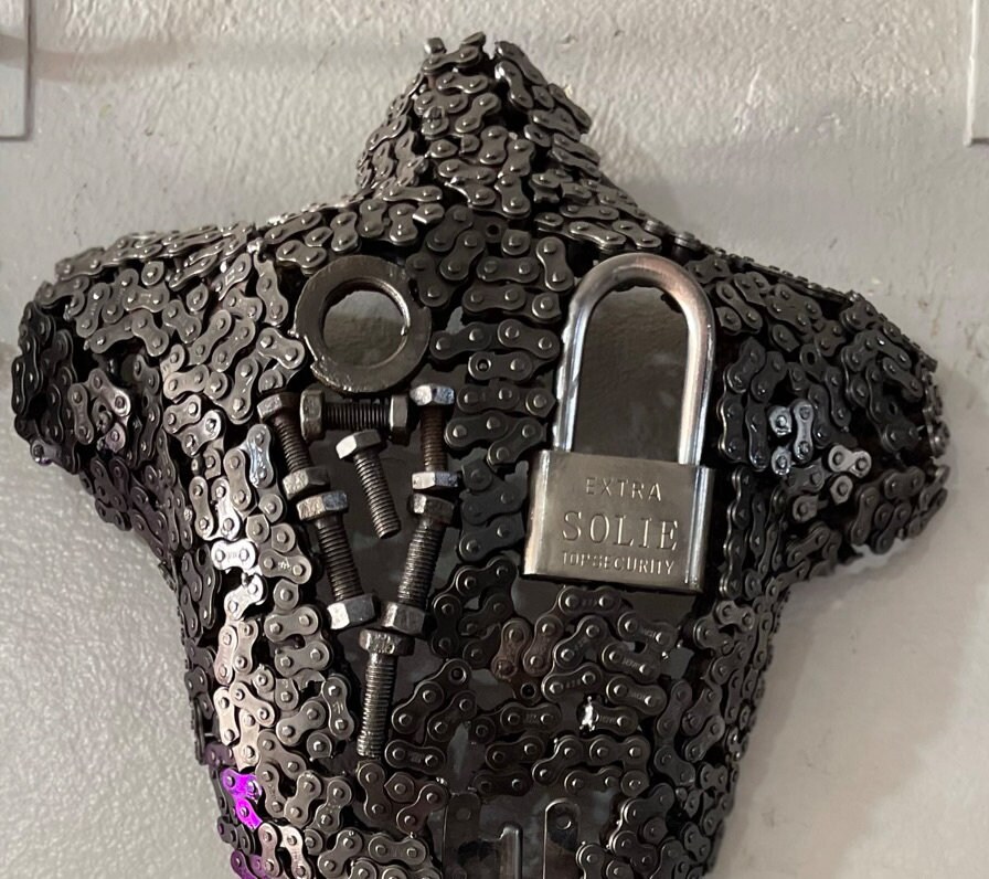 Female Torso metal Sculpture of a Woman. - Etsy