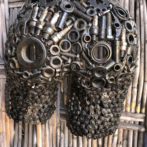 Metal Torso Sculpture | Unique Wall Art | Handcrafted Decor - Etsy