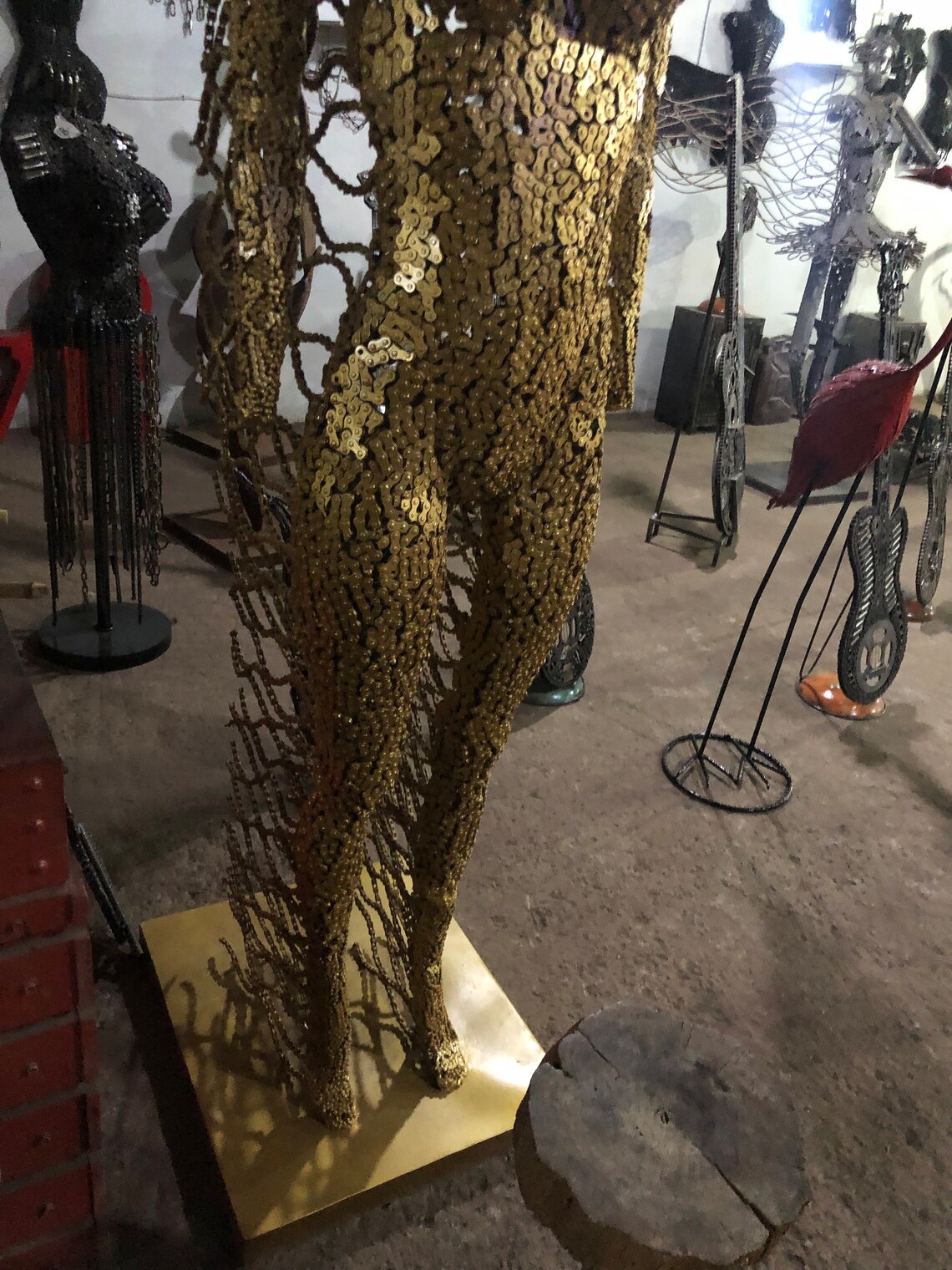 Handcrafted Metal Female Torso | Woman Sculpture Art | Wall Hanging ...
