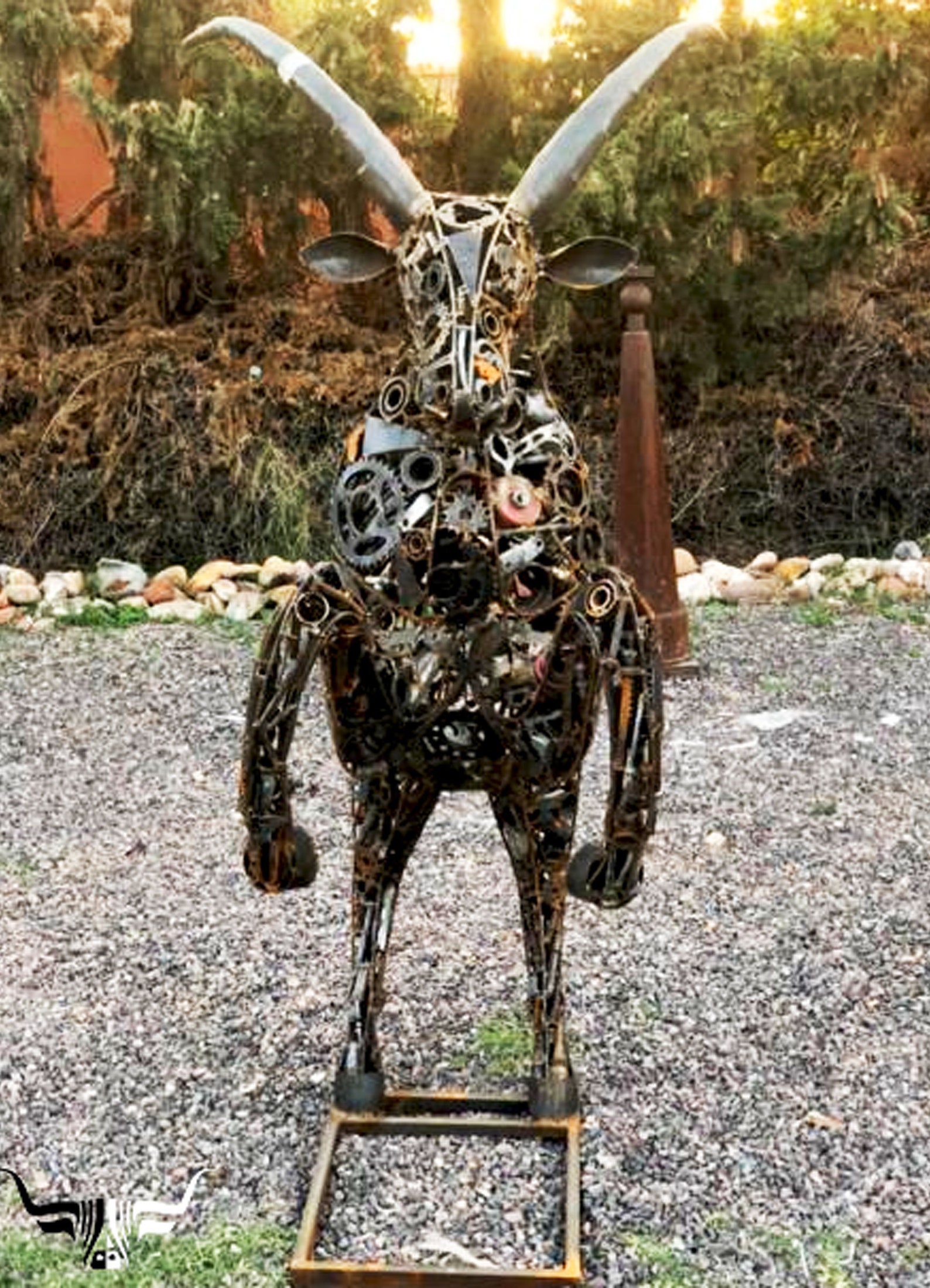 Metal Goat , Statue, , Steel Wildlife Sculptures ,metal Animal ...