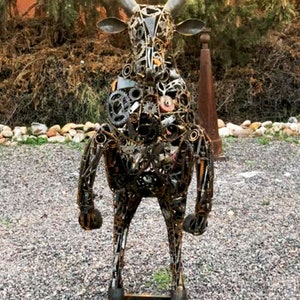 Metal Goat , Statue, , Steel Wildlife Sculptures ,metal Animal ...