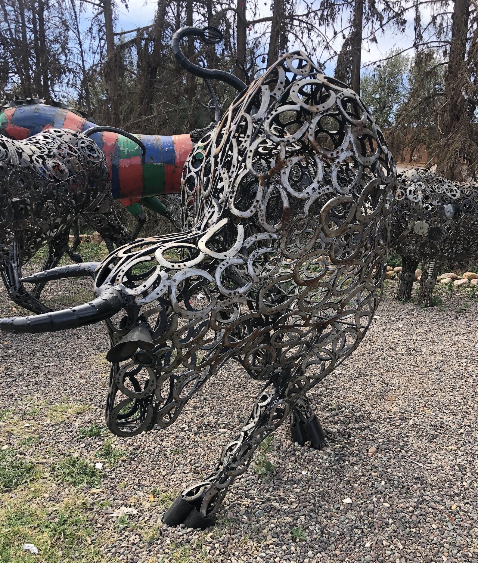 LAMBORGHINI Bull, Horseshoes Statue, Steel Animal Figurine, Wildlife ...