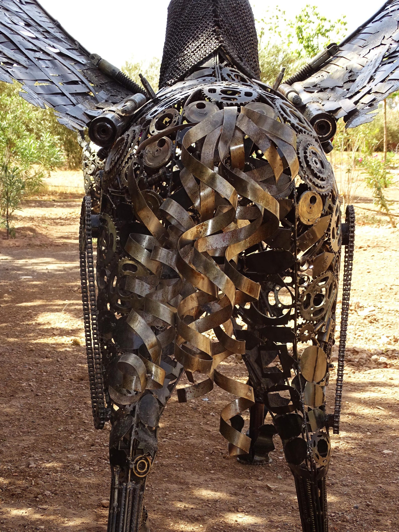 Abstract Steel Horse Sculpture: Recycled Metal Wings, Garden Art - Etsy