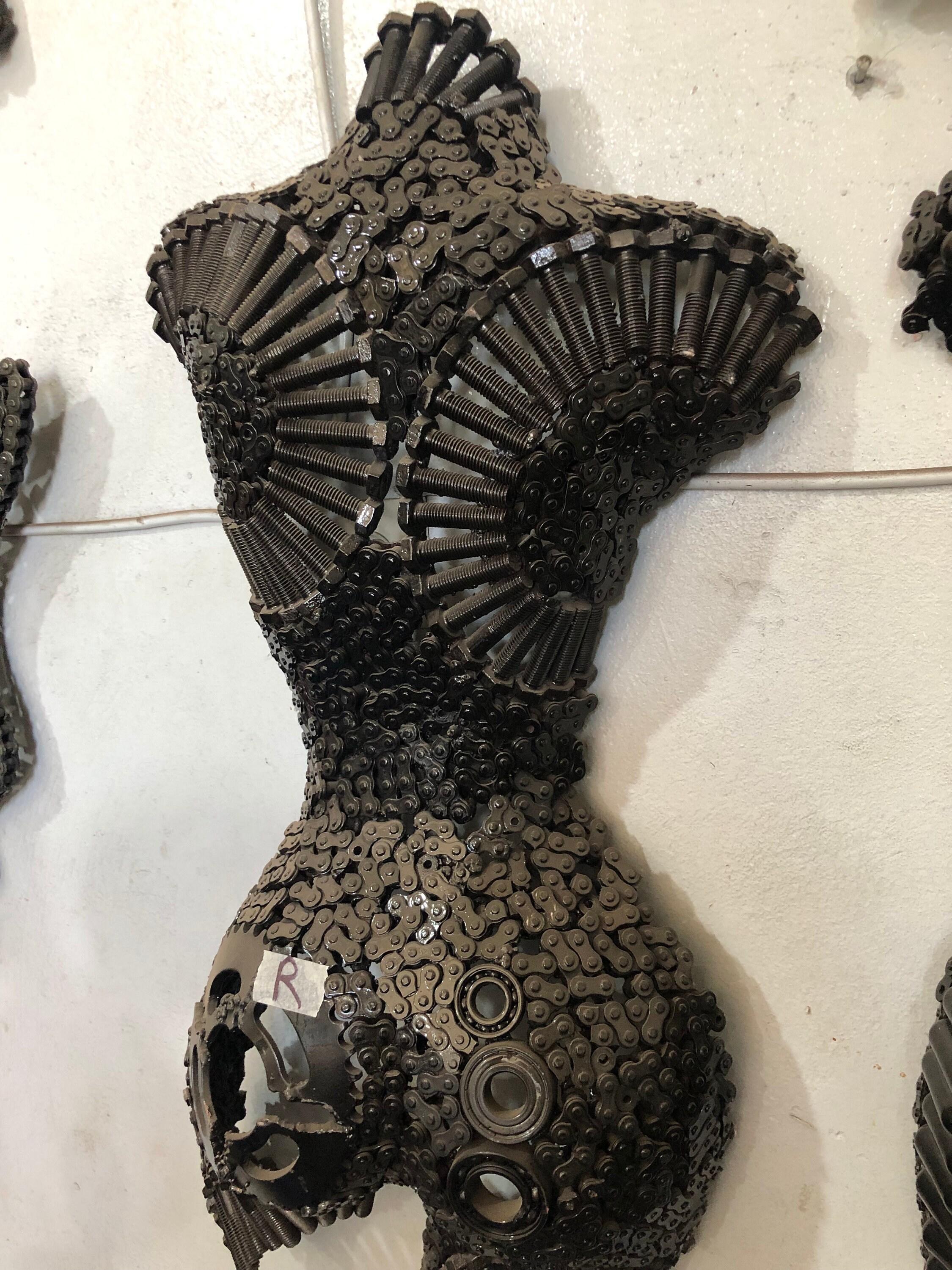 Female Torso , Chain Torso , Handcrafted Metal ,wall Decor, Artistic ...