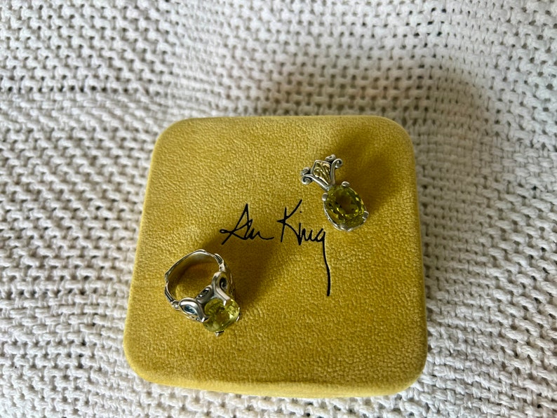 Rare Set: Vintage Ann King Authentic 925 Sterling Silver With 18K Gold ...