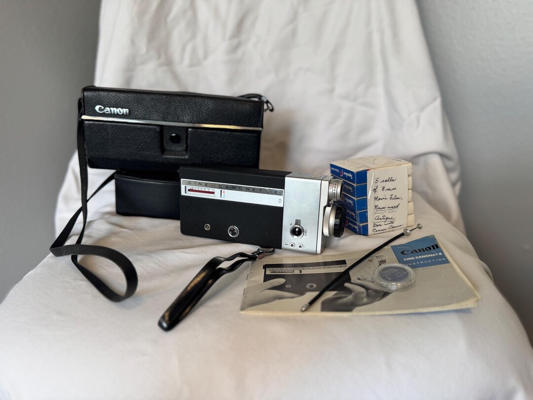 Rare Early 1960s Japanese Canon Cine Canonet 8 Film Camera, Case ...