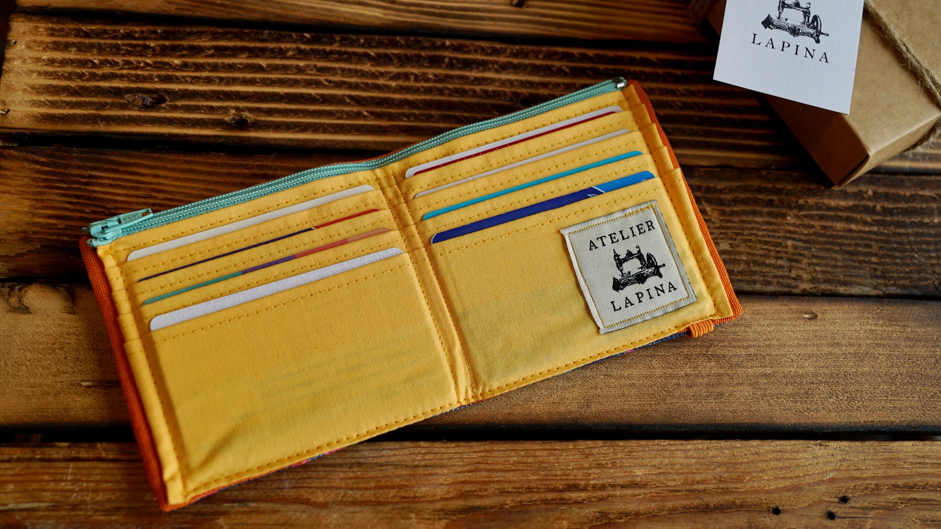 Dino Wallet, Handmade Fabric Wallet, Small Wallet, Vegan Wallet, Boho ...