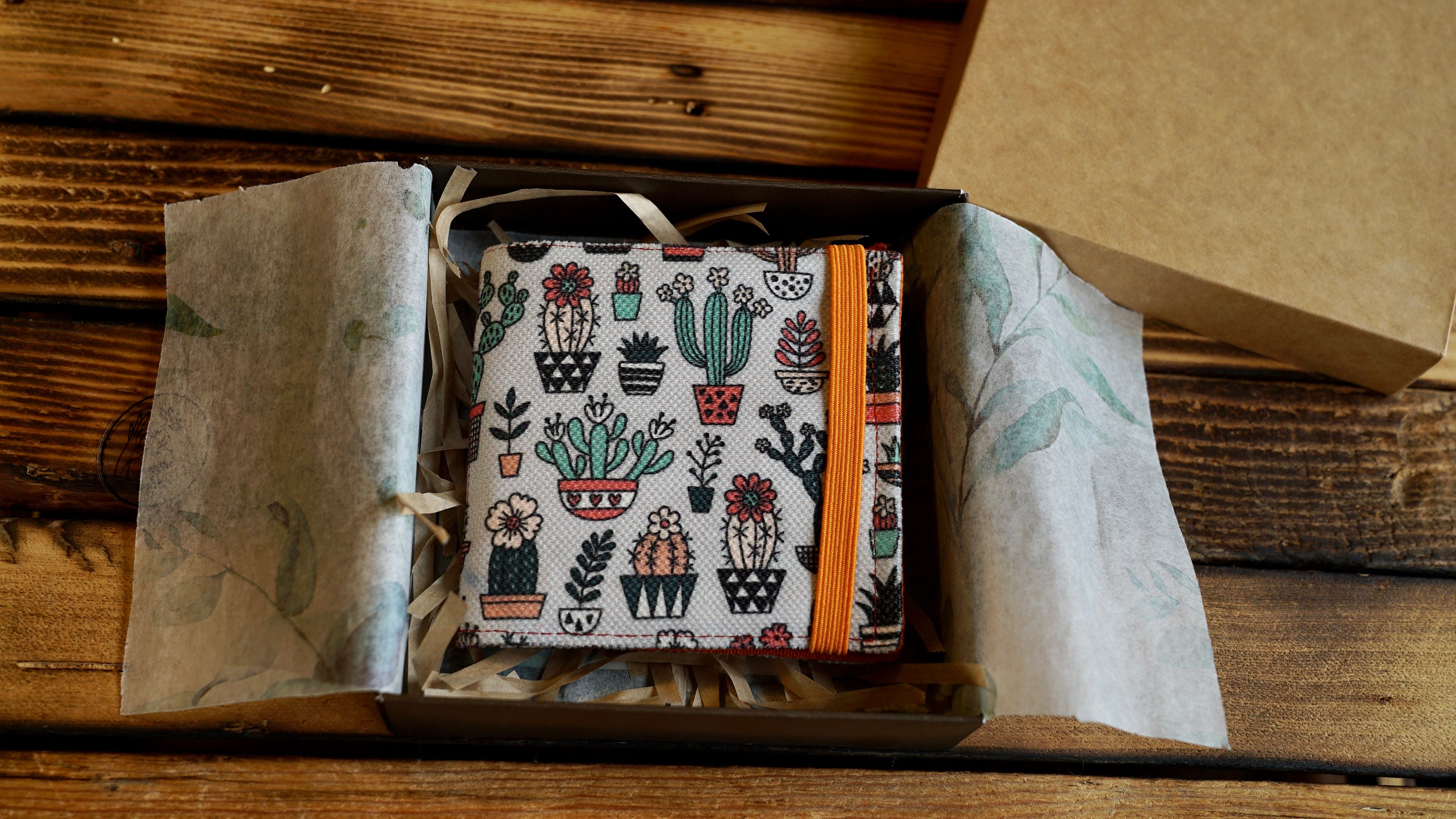 Cactus Wallet, Handmade Fabric Wallet, Small Wallet, Vegan Wallet, Boho ...