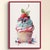 Cupcake Print Red Velvet Cupcake Printable Pastry Wall Art Patisserie ...