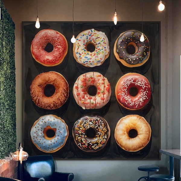 Doughnut Wall Art - Etsy