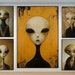 Alien Poster Alien Painting Alien Printable Cosmos Wall Art Space Home ...