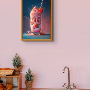 Smoothie Print Smoothie Printable Strawberry Chocolate Banana - Etsy