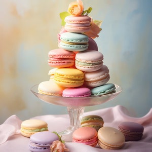 Macarons Print Macarons Printable Kitchen Wall Artwork - Etsy