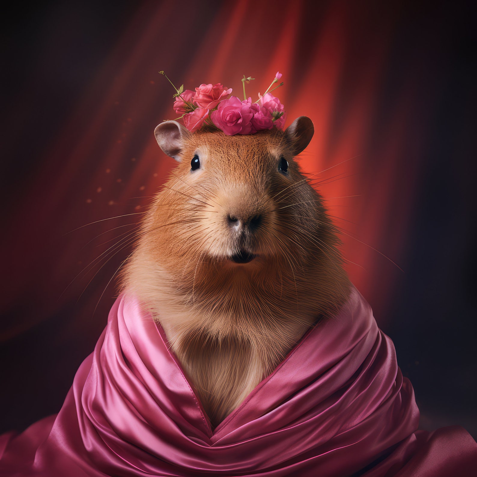 Capybara Print Capybara Printable Capybara in Pink Dress - Etsy