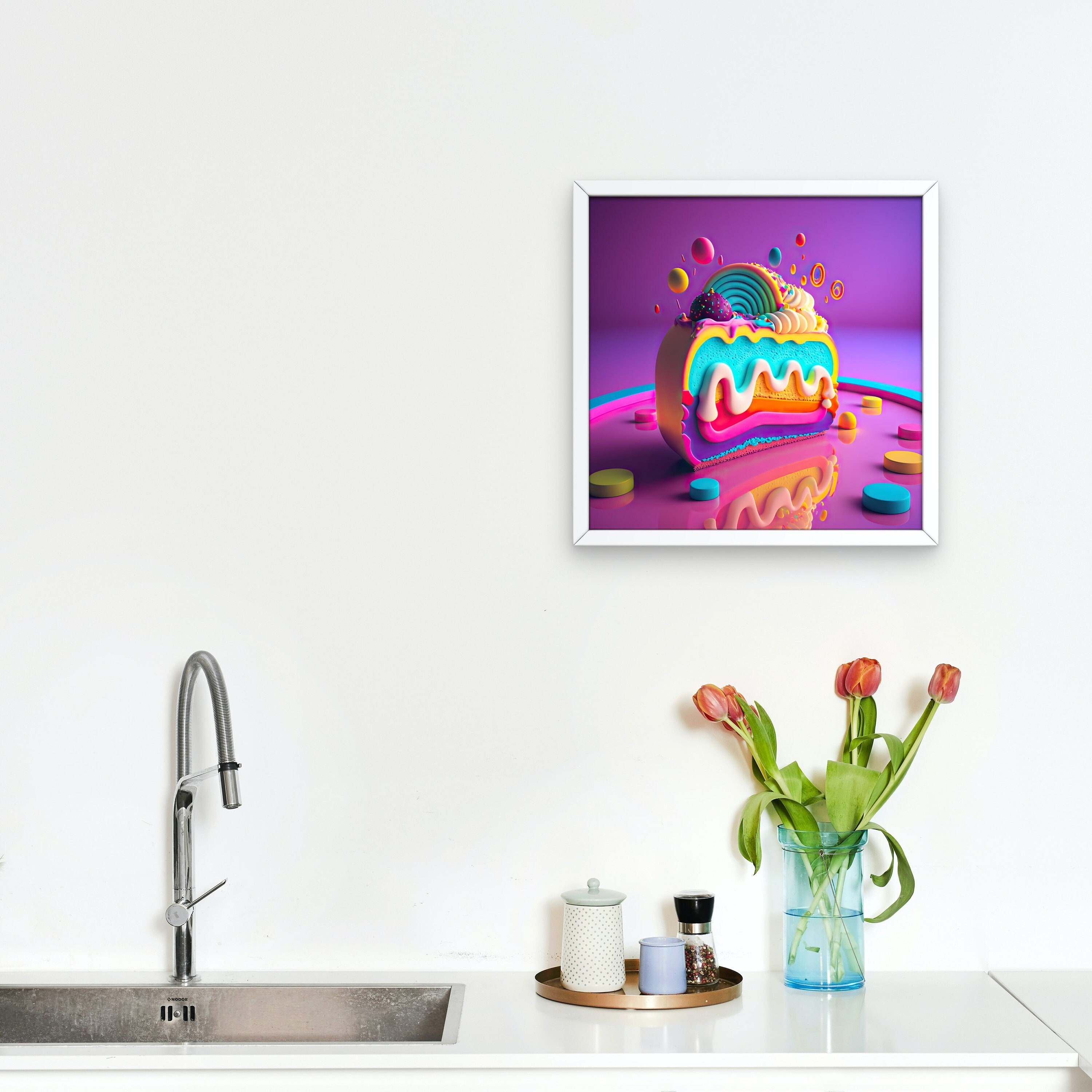 Colorful Cake Print Colorful Cake Printable Pastry - Etsy