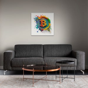 Bitcoin Poster, Bitcoin Logo Print, Crypto Poster, Bitcoin Printable ...