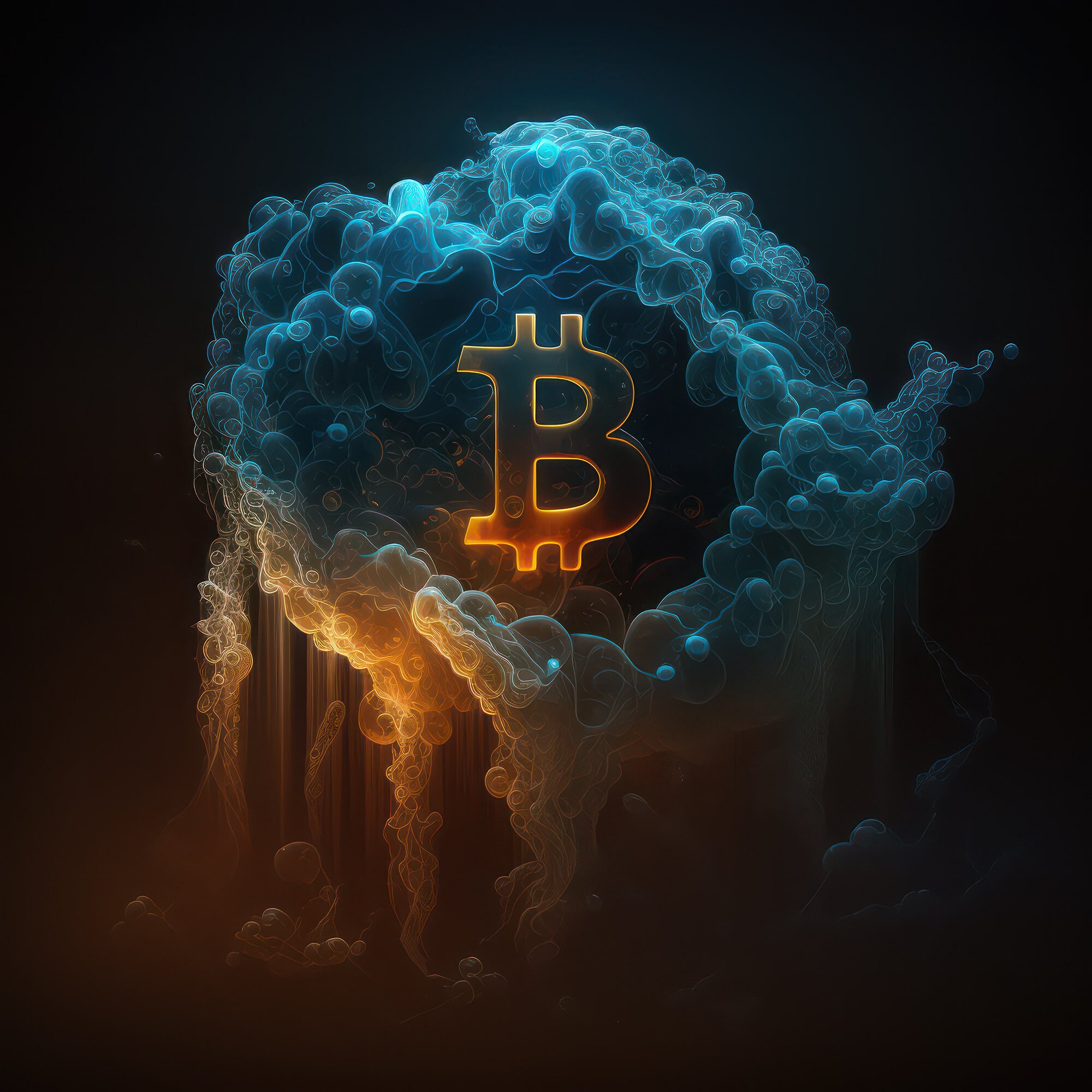 Bitcoin Poster, Bitcoin Logo Print, Krypto Poster, Bitcoin druckbar ...