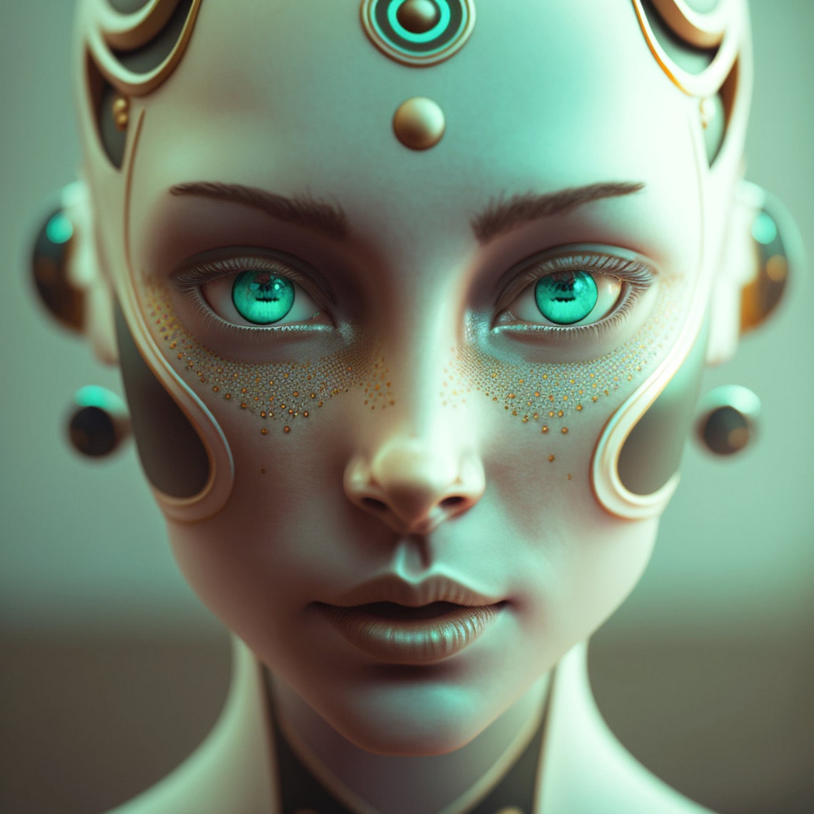 White Robot Girl Print Cyborg Girl Cybernetic Poster - Etsy