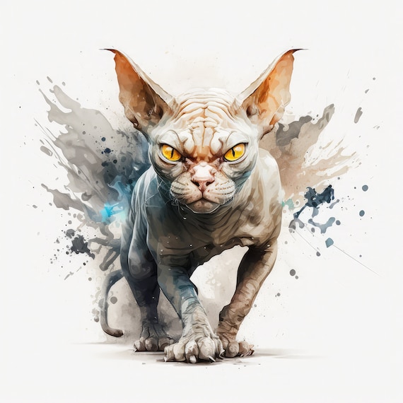 Sphynx Cat Drawing