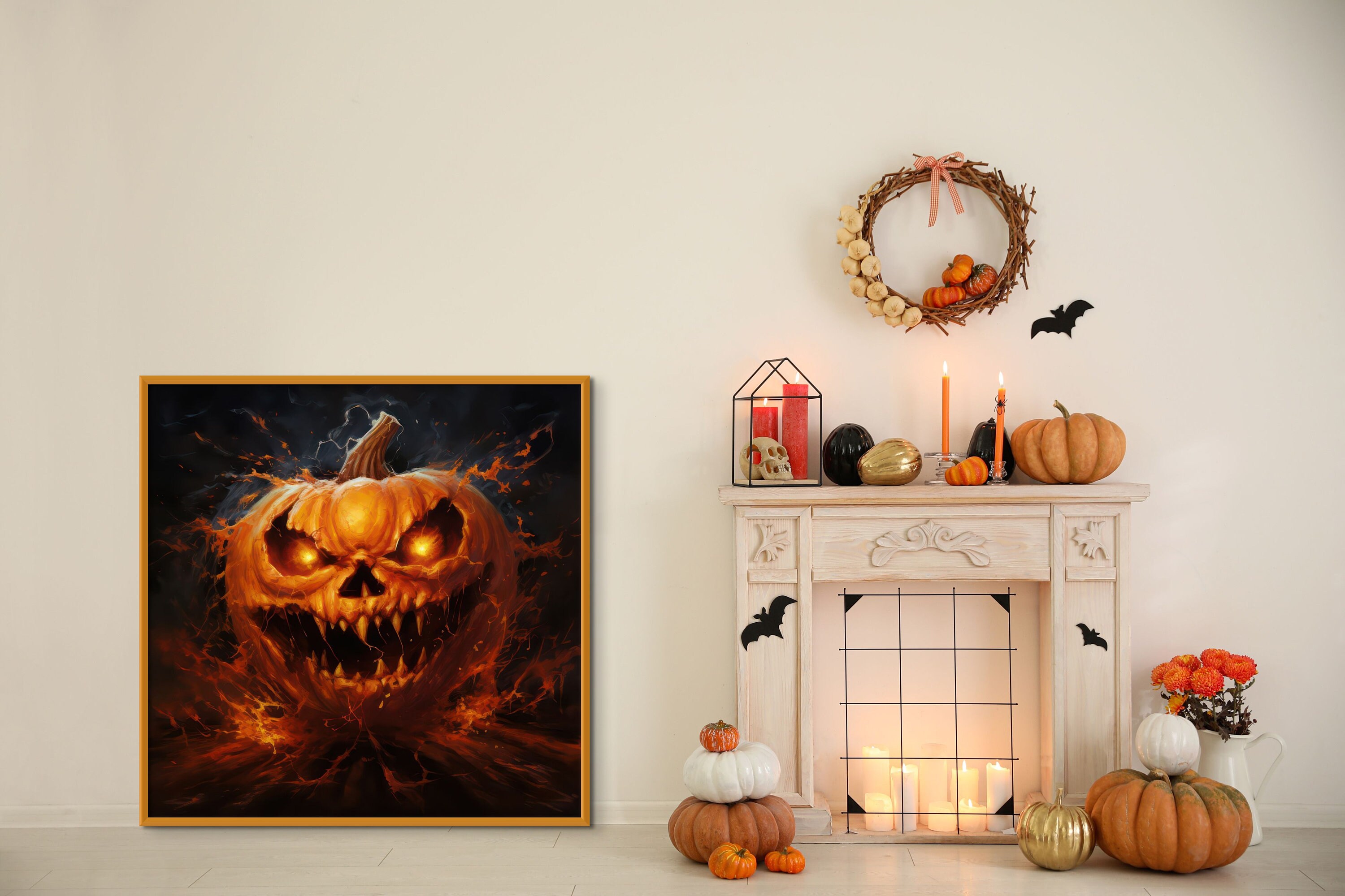 Jack O Lantern Print Halloween Printable Pumpkin Poster All - Etsy
