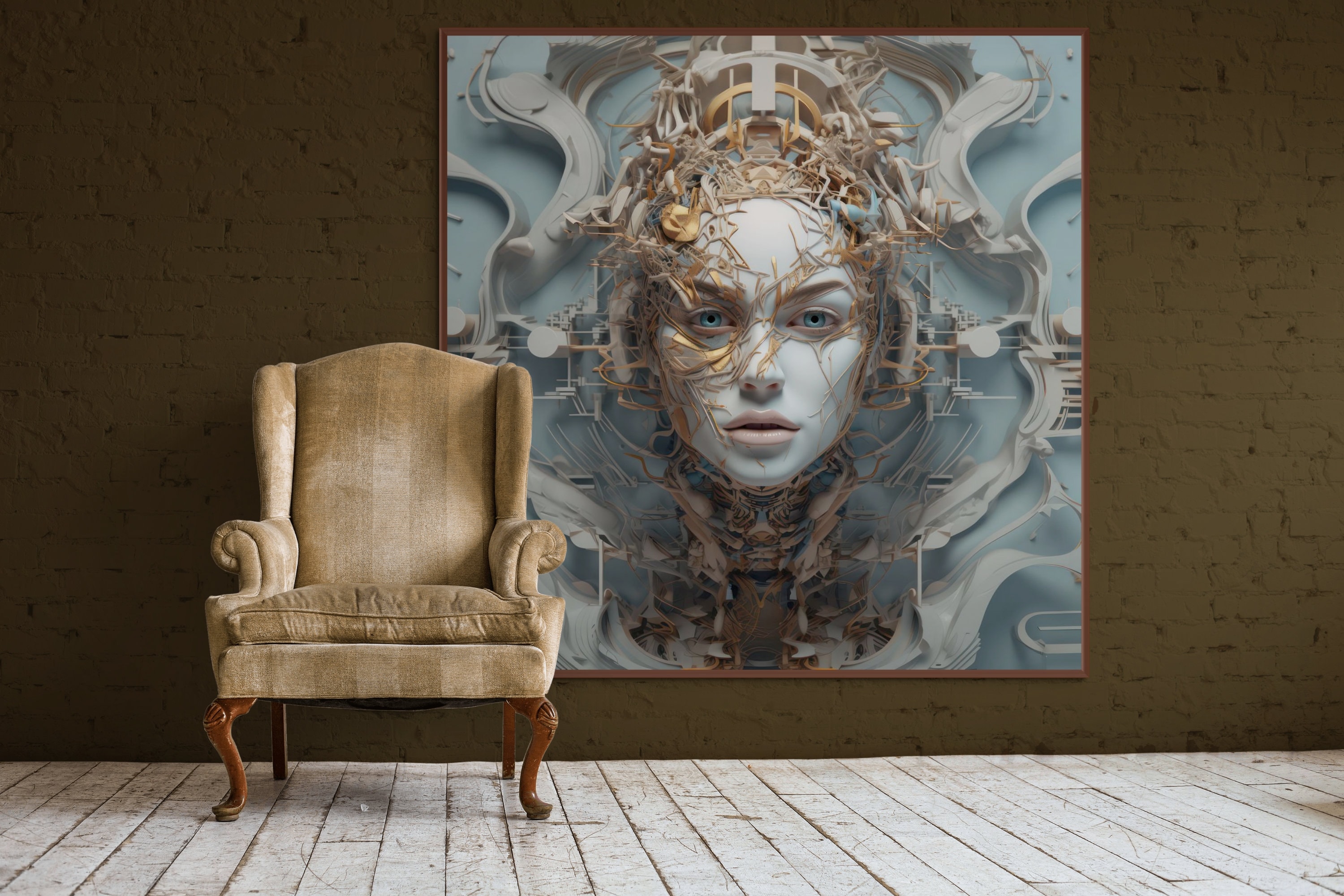 Woman Portrait Woman Face Printable Print Female Face Poster - Etsy