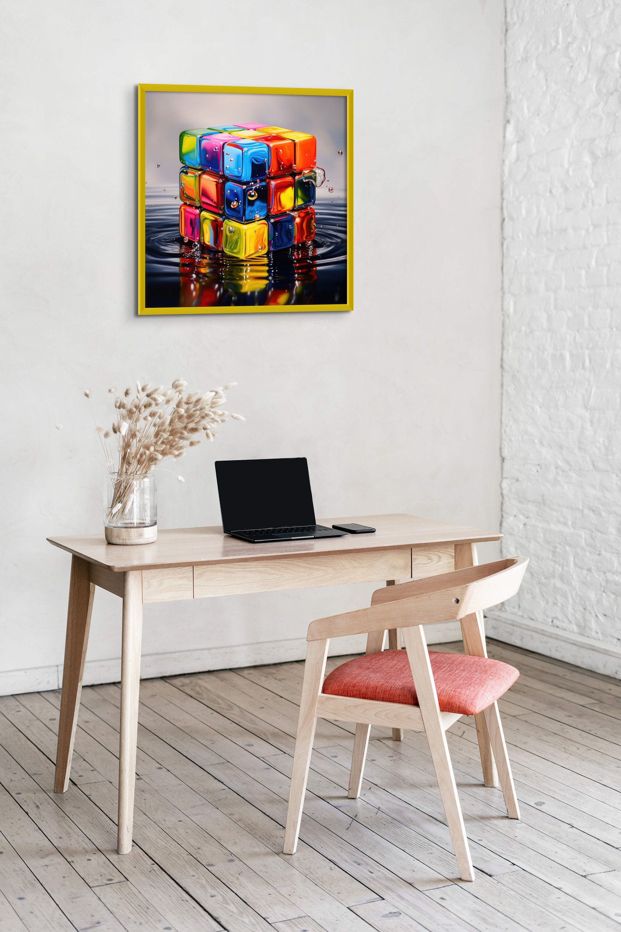 Rubik Cube Printable Rubik Cube Print Colorful Wall Art Download ...