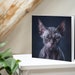 Sphynx Cat Print Angry Sphynx Cat Printable Photorealistic Cat Wall Art ...