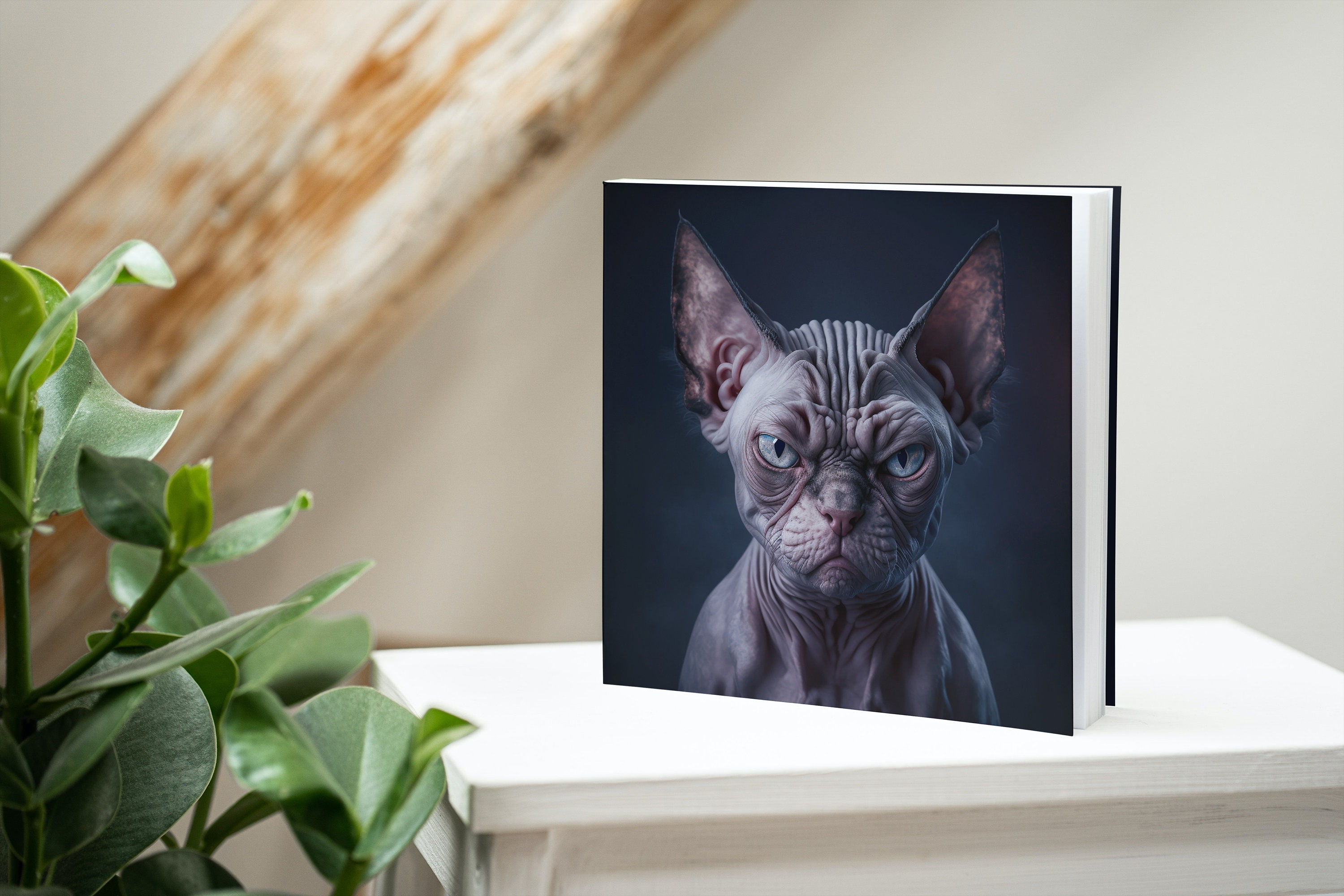 Sphynx Cat Print Angry Sphynx Cat Printable Photorealistic Cat Wall Art ...