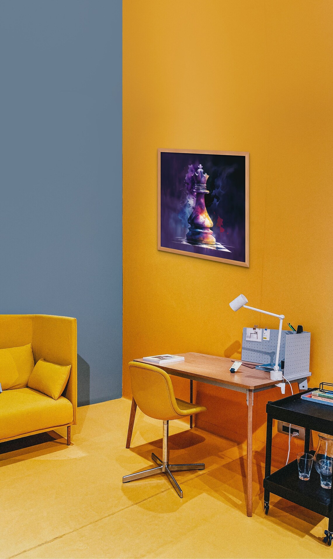 Chess Print Watercolor Chess Piece Printable King Poster Wall Art ...