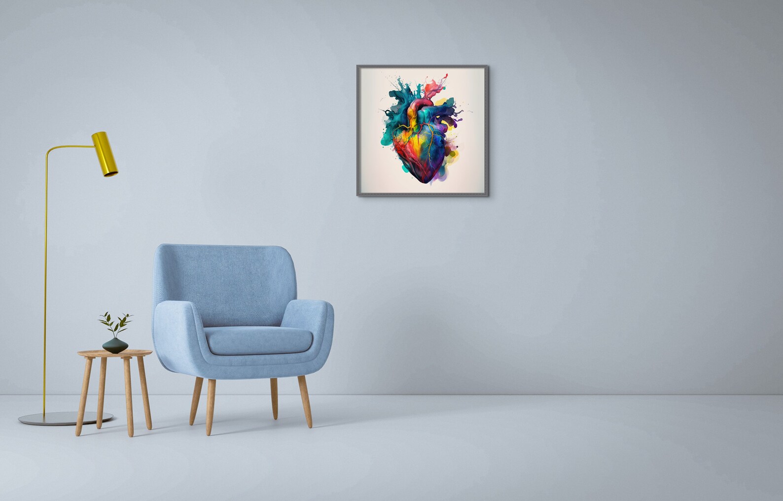 Human Heart Print Anatomical Printable Anatomic Wall Art Medical Decor ...
