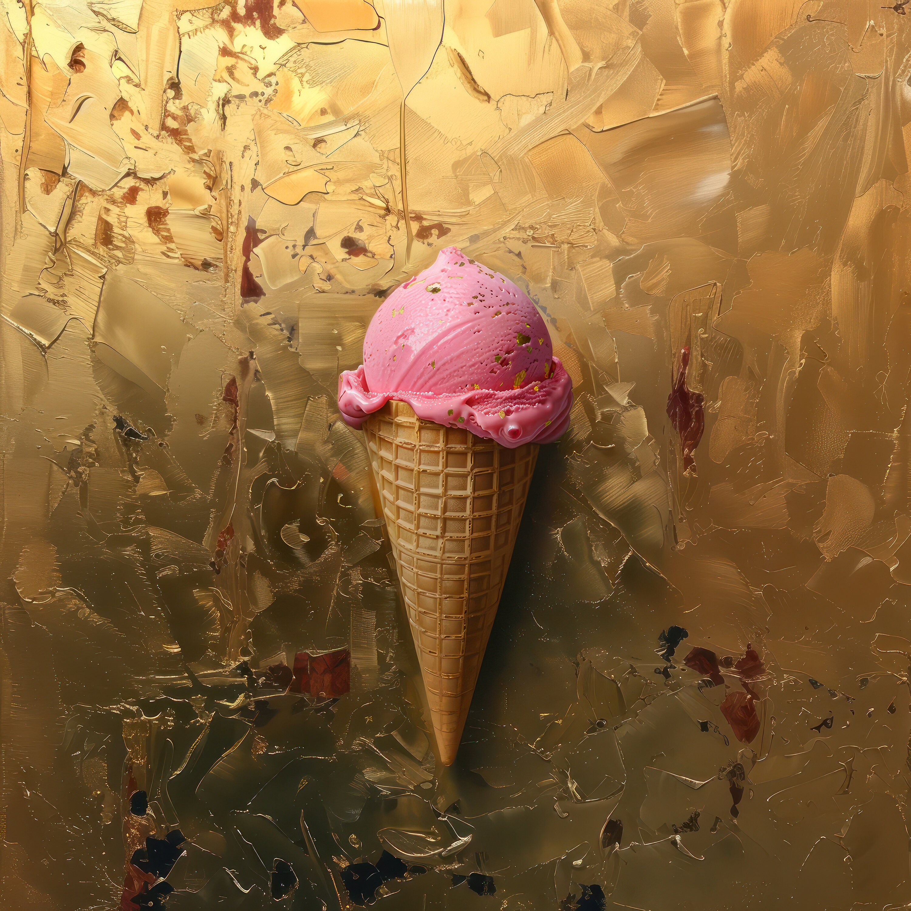 Ice Cream Print Colorful Food Poster Kitchen Wall Art Gelato Artwork ...