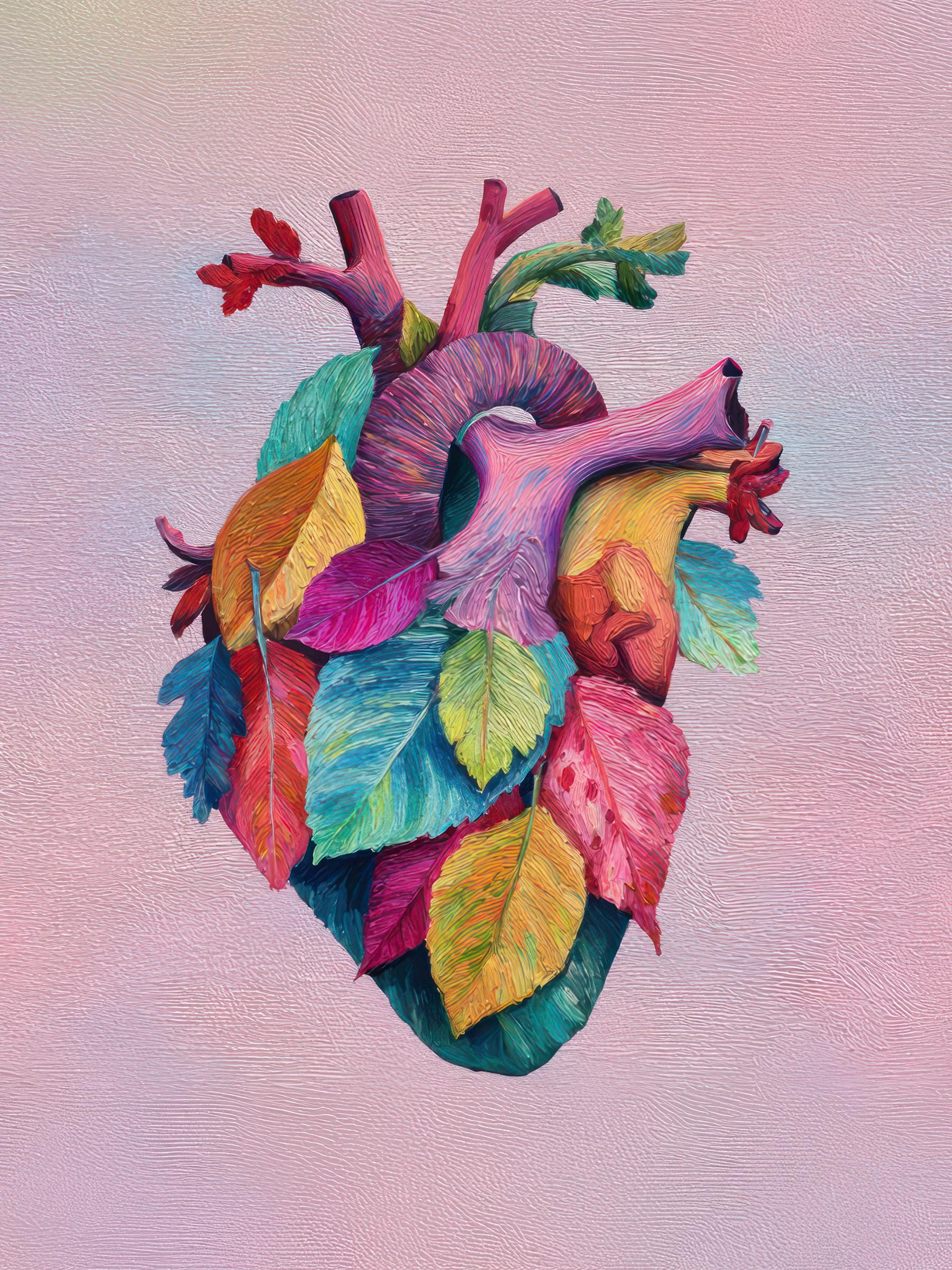 Human Heart Print Anatomical Printable Anatomic Wall Art Medical Decor ...