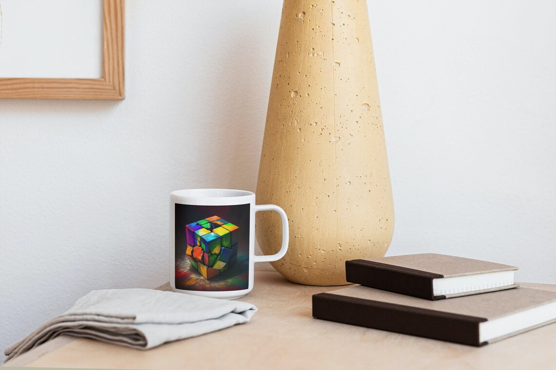Rubik Cube Printable Rubik Cube Print Colorful Wall Art Download ...