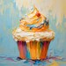 Colorful Cupcake Print Cupcake Printable Pastry Poster Patisserie Wall ...