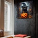 Halloween Cat Print Halloween Black Cat Printable Pumpkin Poster All ...