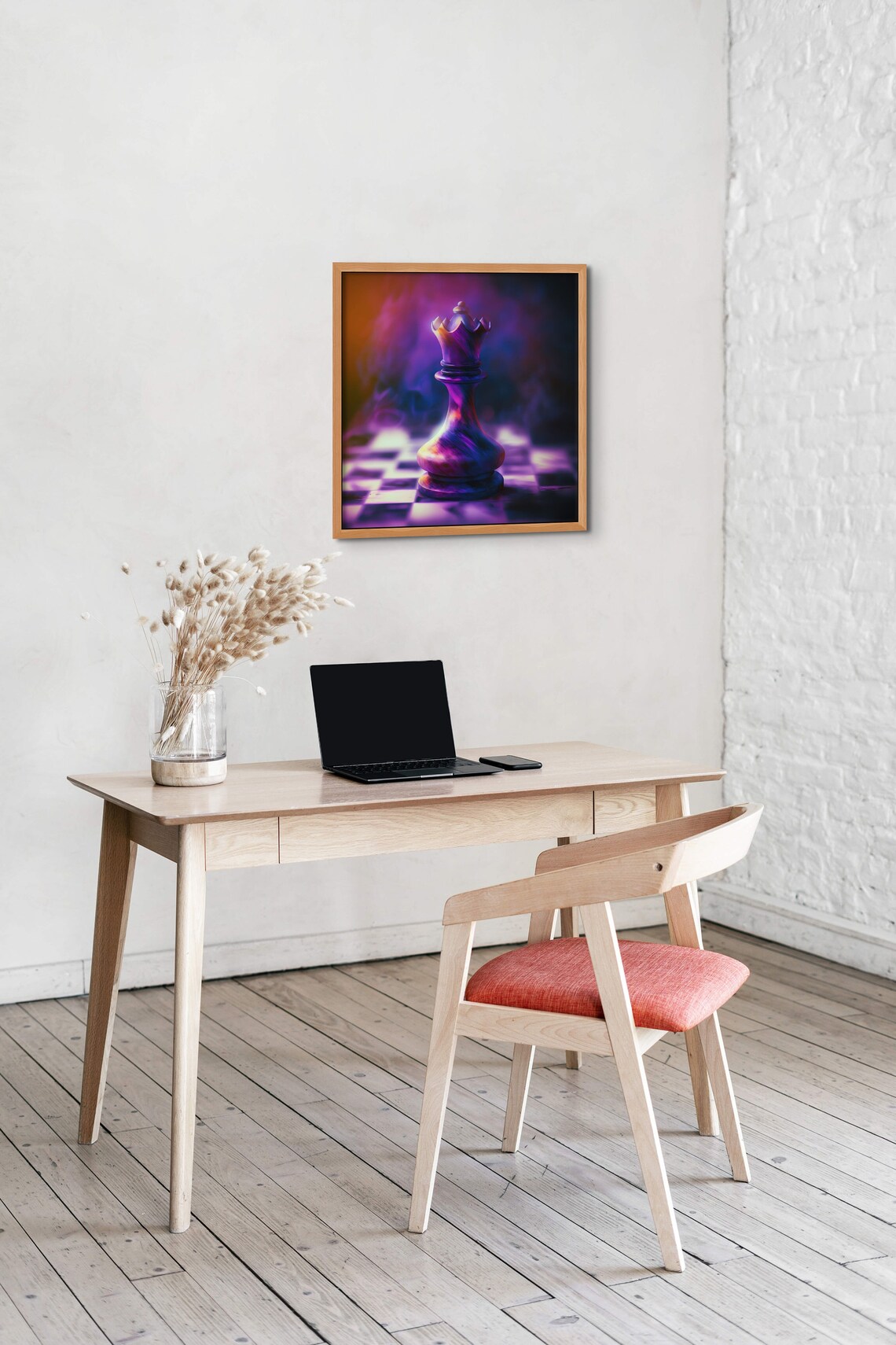 Chess Print Watercolor Chess Piece Printable King Poster Wall Art ...