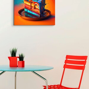 Colorful Cake Print, Colorful Cake Printable, Pastry Patisserie Wall ...