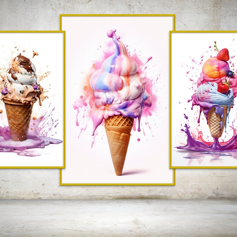 Ice Cream Print - Etsy