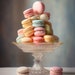 Macarons Print Macarons Printable Kitchen Wall Artwork Meringue Poster ...