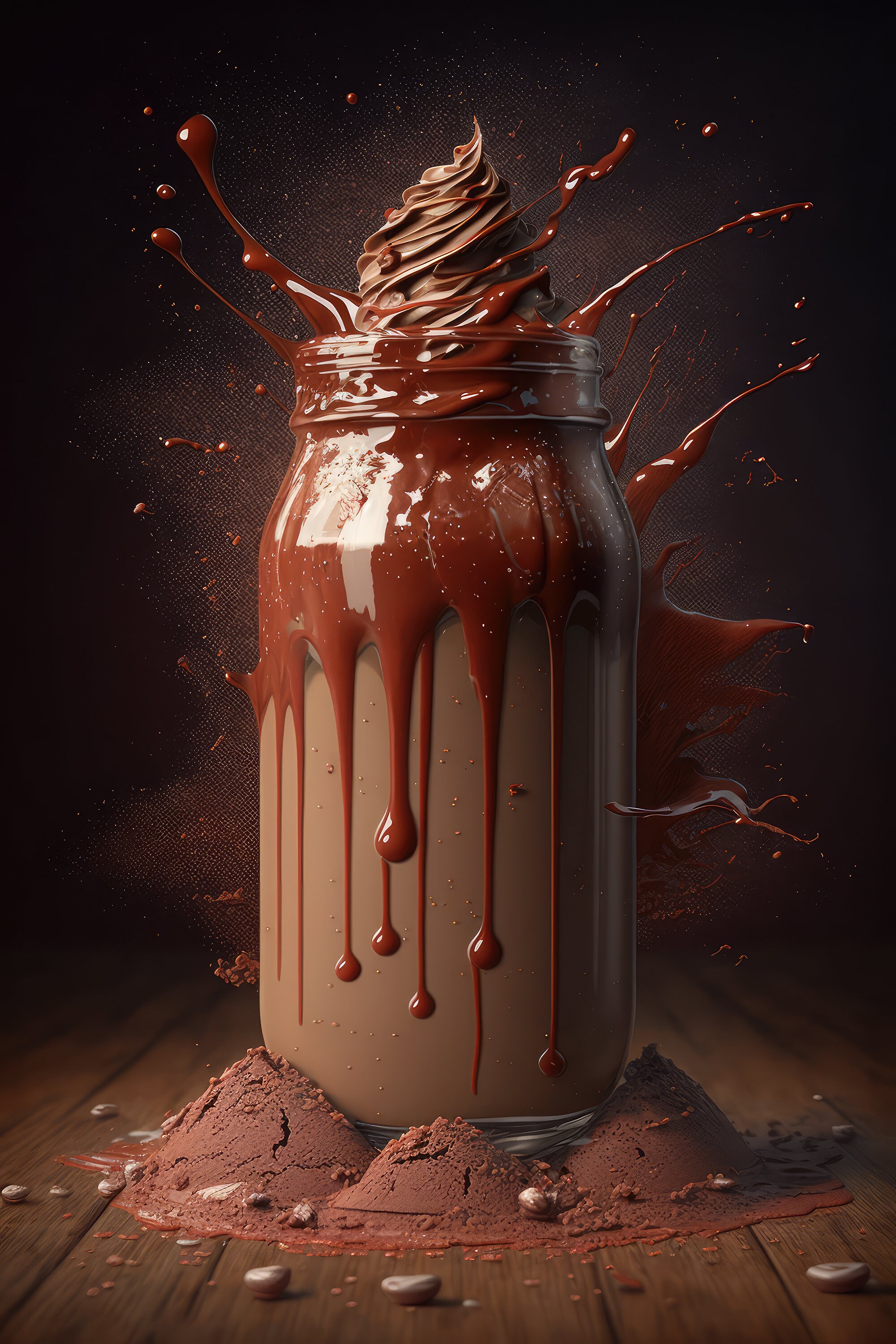 Smoothie Print Smoothie Printable Strawberry Chocolate Poster Food ...