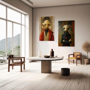 Alien Poster Alien Painting Alien Printable Cosmos Wall Art Space Home ...