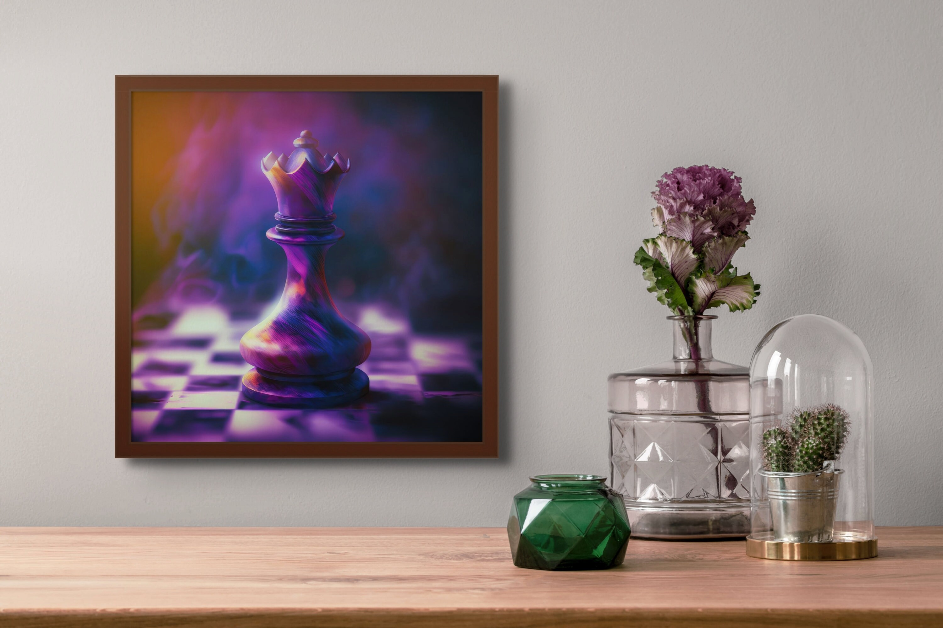 Chess Print Watercolor Chess Piece Printable King Poster Wall Art ...