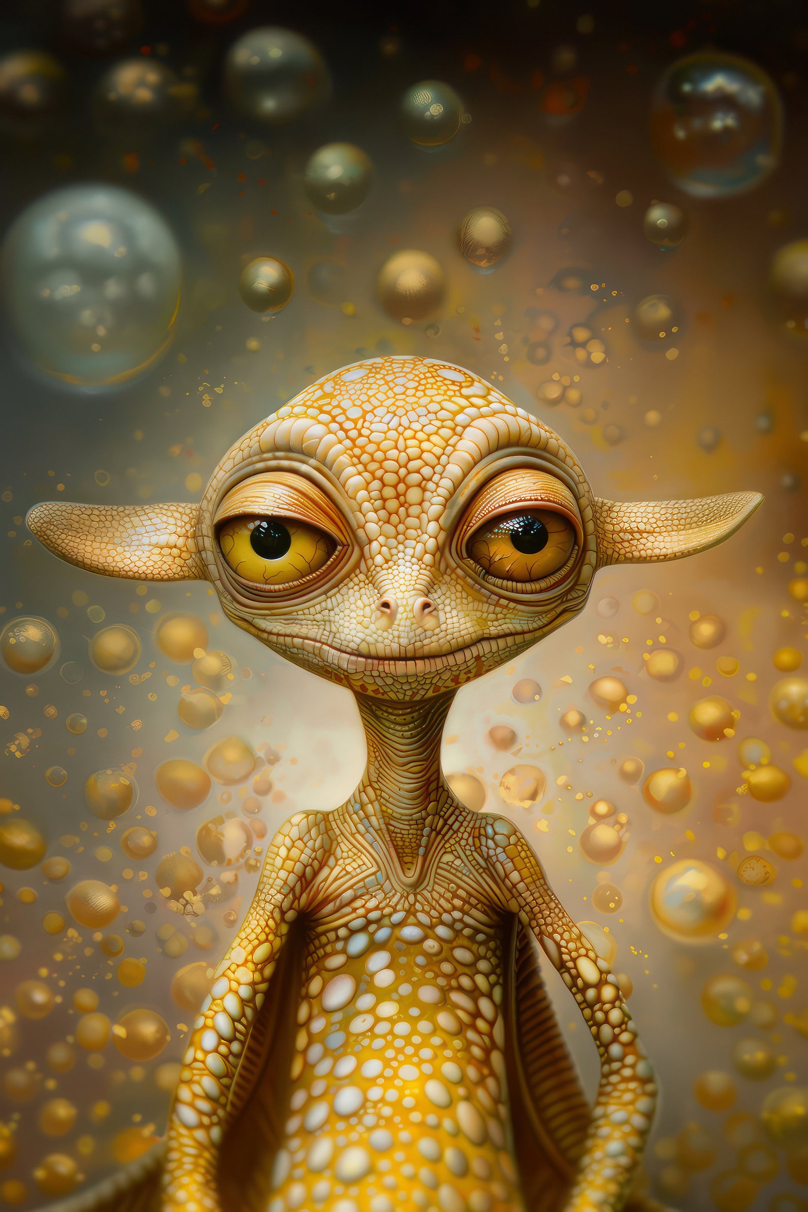 Alien Poster Alien Painting Alien Printable Cosmos Wall Art Space Home ...