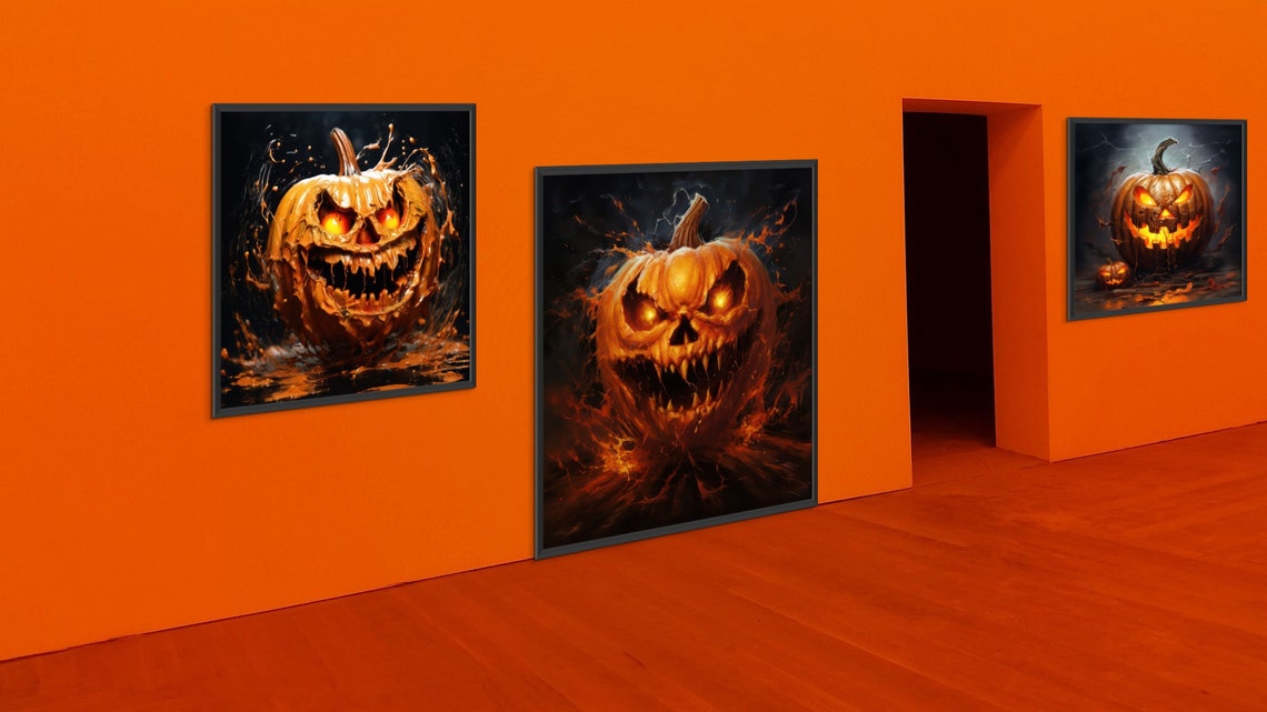Jack O Lantern Print Halloween Printable Pumpkin Poster All - Etsy