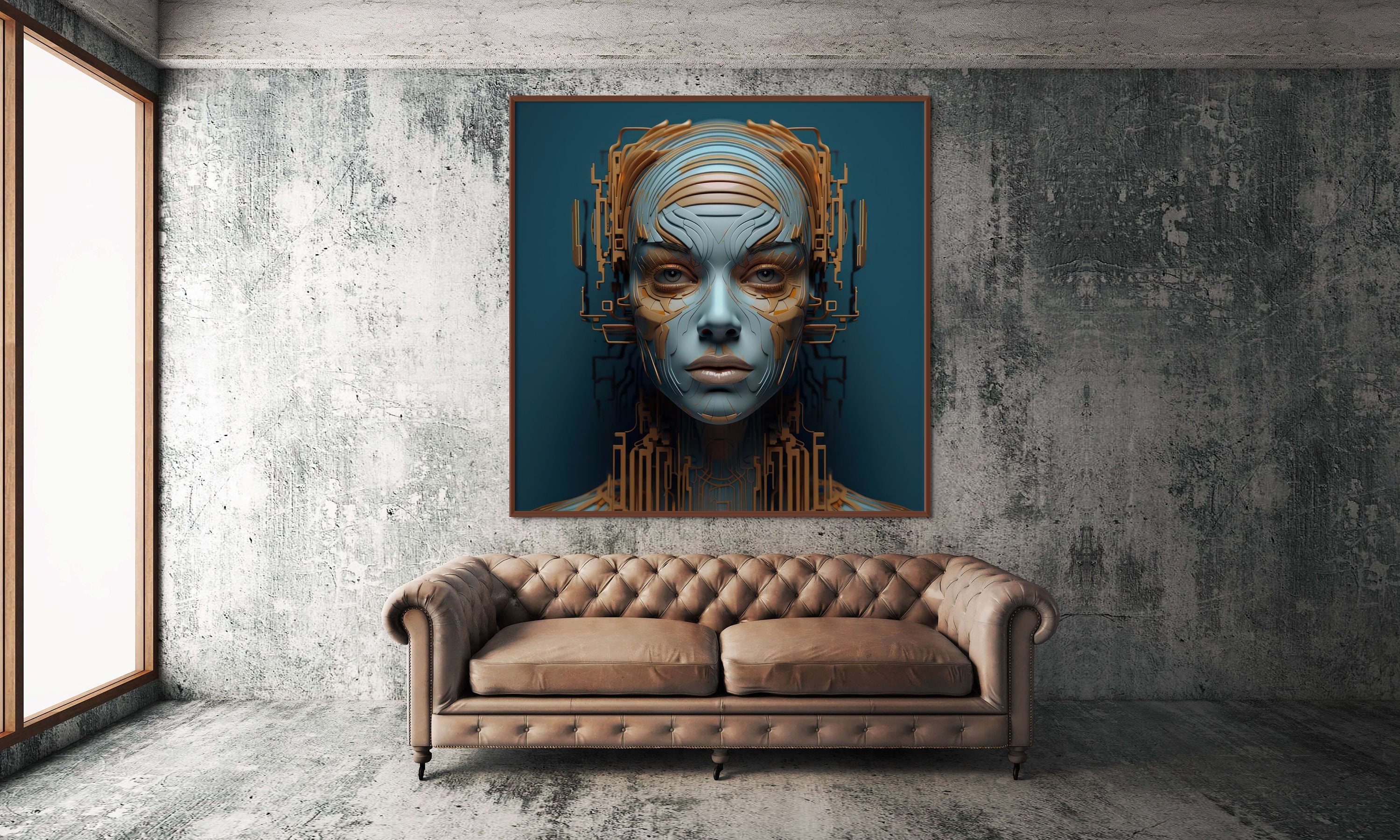 Woman Portrait Woman Face Printable Print Female Face Poster - Etsy