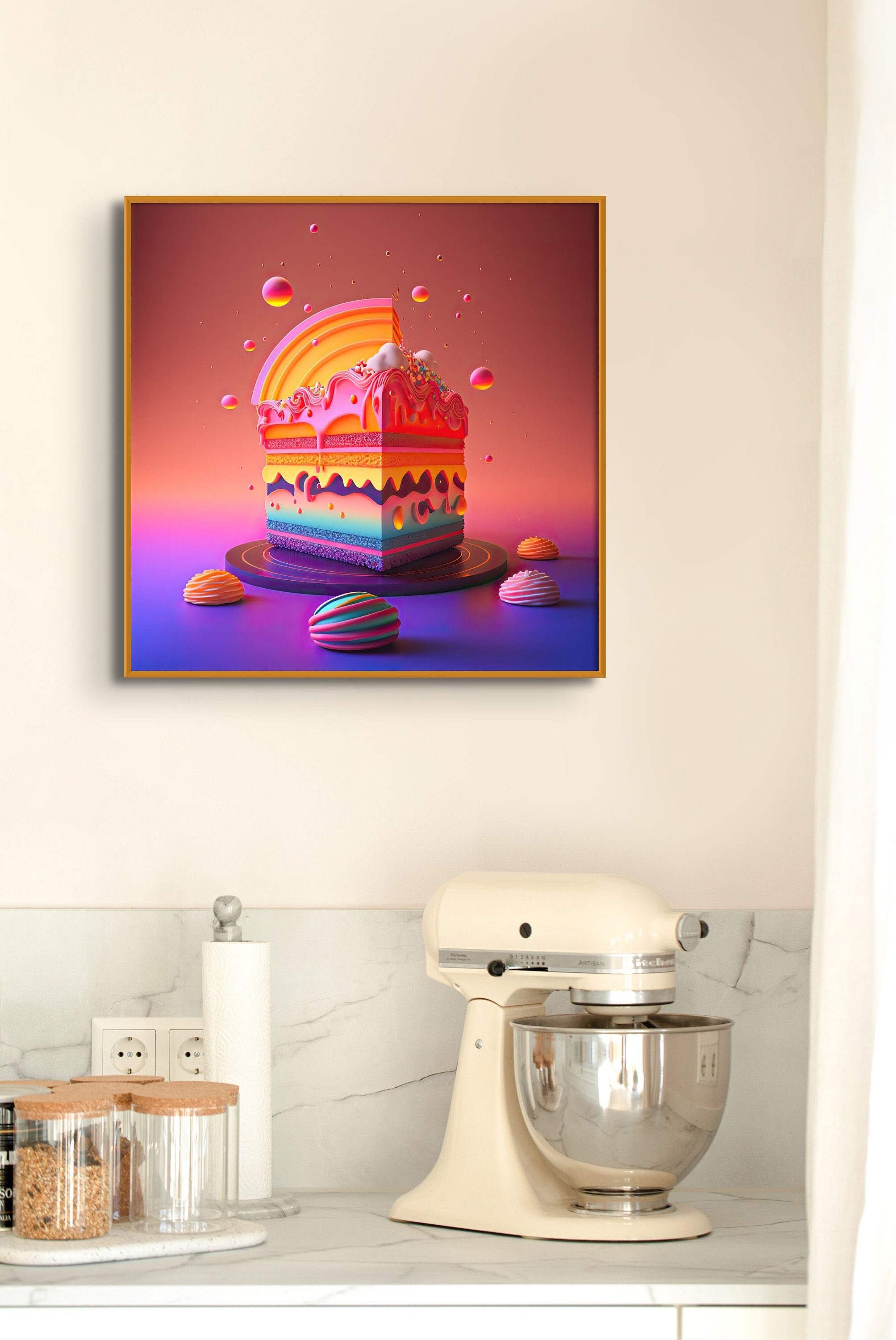 Colorful Cake Print Colorful Cake Printable Pastry - Etsy