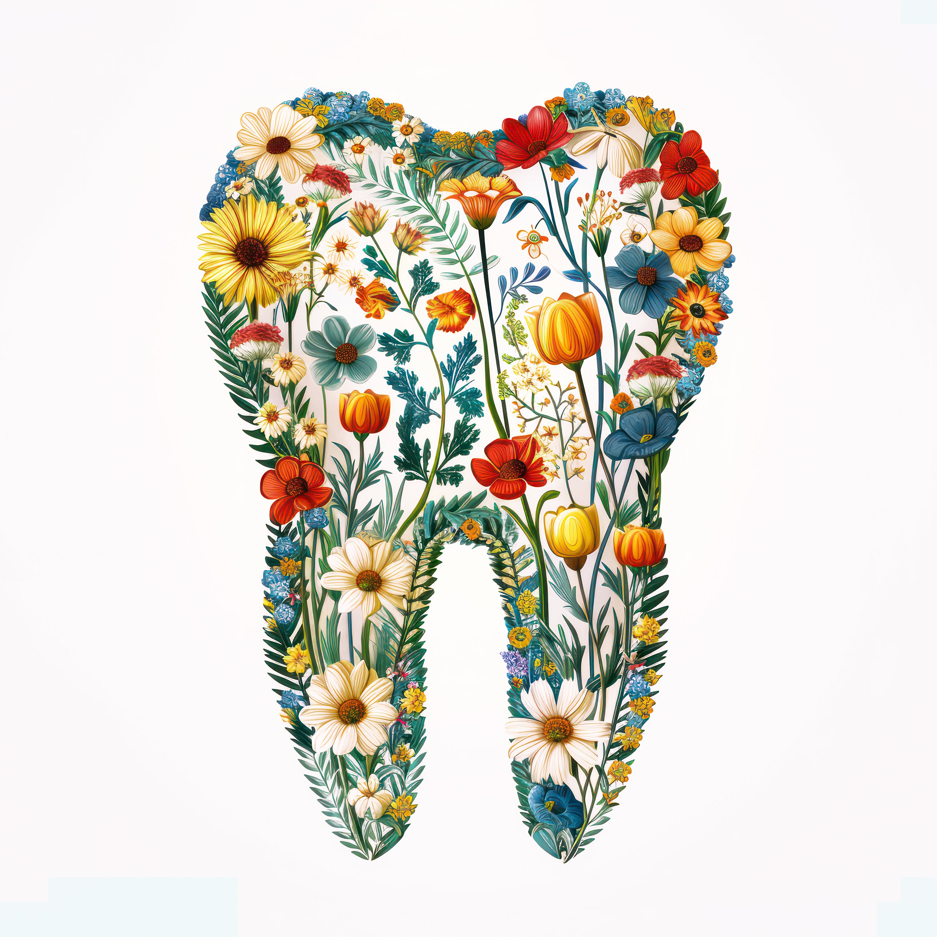 Zahn Drucke Bedruckbare Zahnarzt Büro Wand Kunst Orgel Zeichnung ...