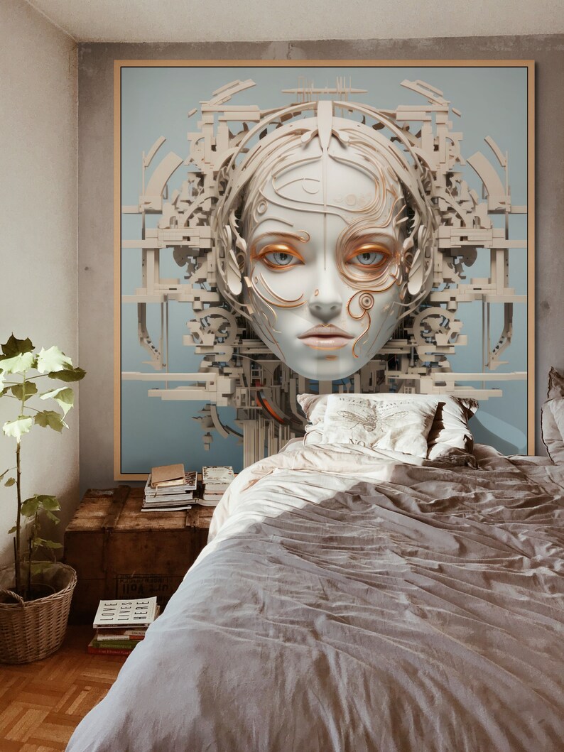 Woman Portrait Woman Face Printable Print Female Face Poster - Etsy